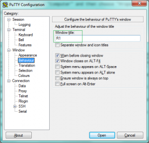 Quickly opening multiple sessions with Putty – Daniels Networking Blog