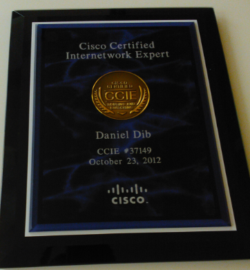 CCIE plaque – Daniels Networking Blog