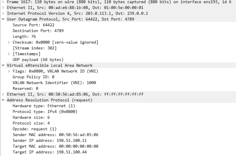 Forwarding BUM Frames in VXLAN Network With Multicast in Underlay – Daniels Networking Blog