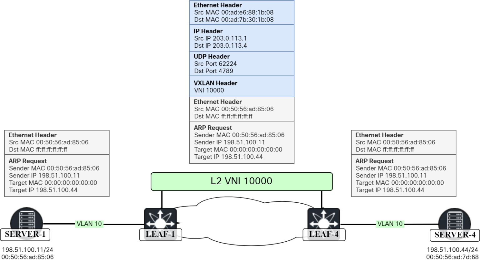 VXLAN/EVPN – Host ARP – Daniels Networking Blog