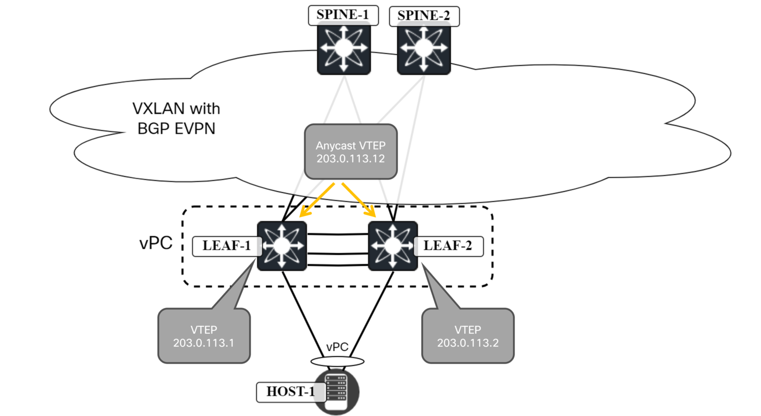 Cisco vPC in VXLAN/EVPN Network – Part 1 – Anycast VTEP – Daniels Networking Blog
