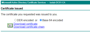 Installing Certificate on ISE Lab Server – Daniels Networking Blog