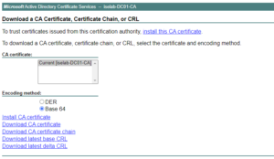 Installing Certificate on ISE Lab Server – Daniels Networking Blog