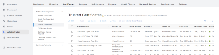 Installing Certificate on ISE Lab Server – Daniels Networking Blog