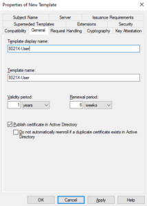 ADCS Cert Templates for ISE Lab – Daniels Networking Blog