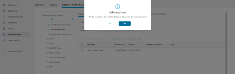 Joining ISE to Active Directory – Daniels Networking Blog