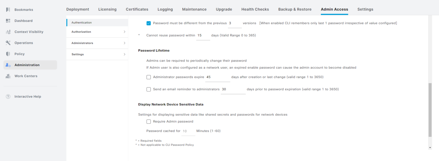 Cisco ISE – Admin GUI Account Locked After 45 Days – Daniels Networking ...
