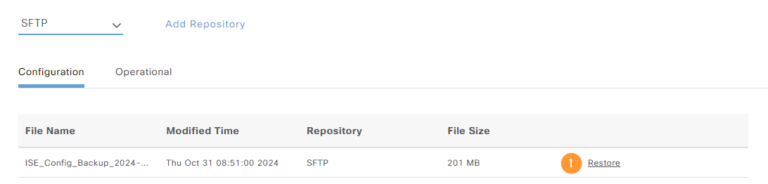Backup And Restore Of Ise Lab Server Daniels Networking Blog
